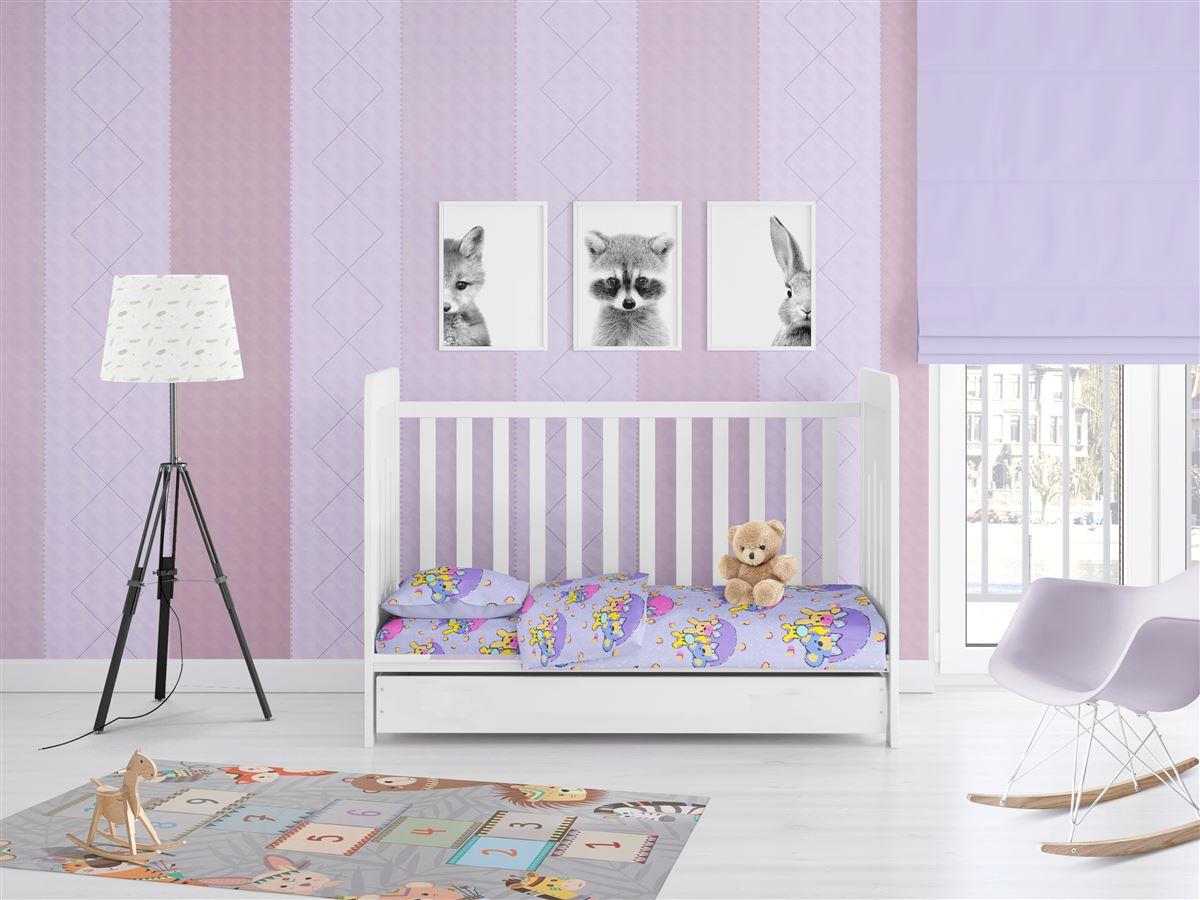 Δ. ΚΥΡΣΑΝΙΔΗΣ ΚΑΙ ΥΙΟΣ Ο.Ε. - ΠΑΠΛΩΜΑ ΕΜΠΡΙΜΕ bebe Bears 68 120X160 Μώβ ...